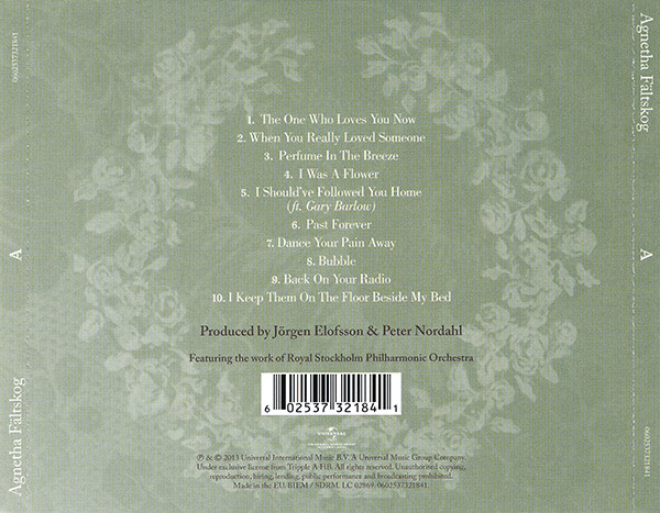 Agnetha Faltskog A : Back | CD Covers | Cover Century | Over 1.000.000 ...